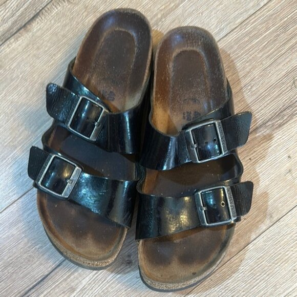 Birkenstock | Shoes | Very Worn And Well Loved Birkenstock Leather ...